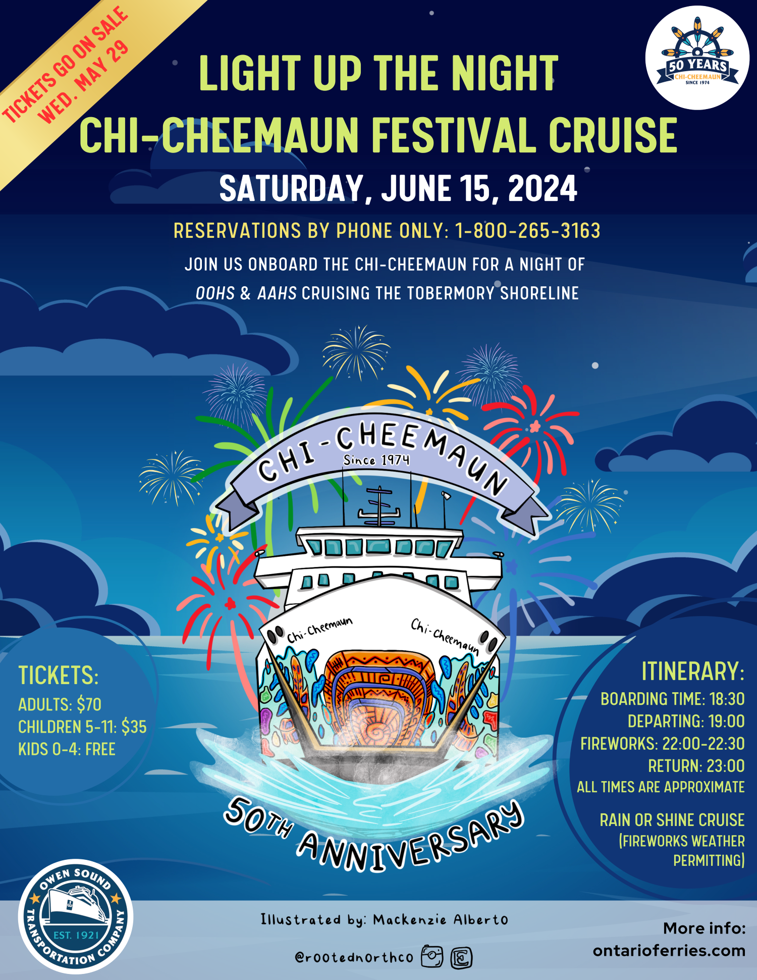 Light up the Night with the Chi-Cheemaun Festival Cruise on June 15th ...